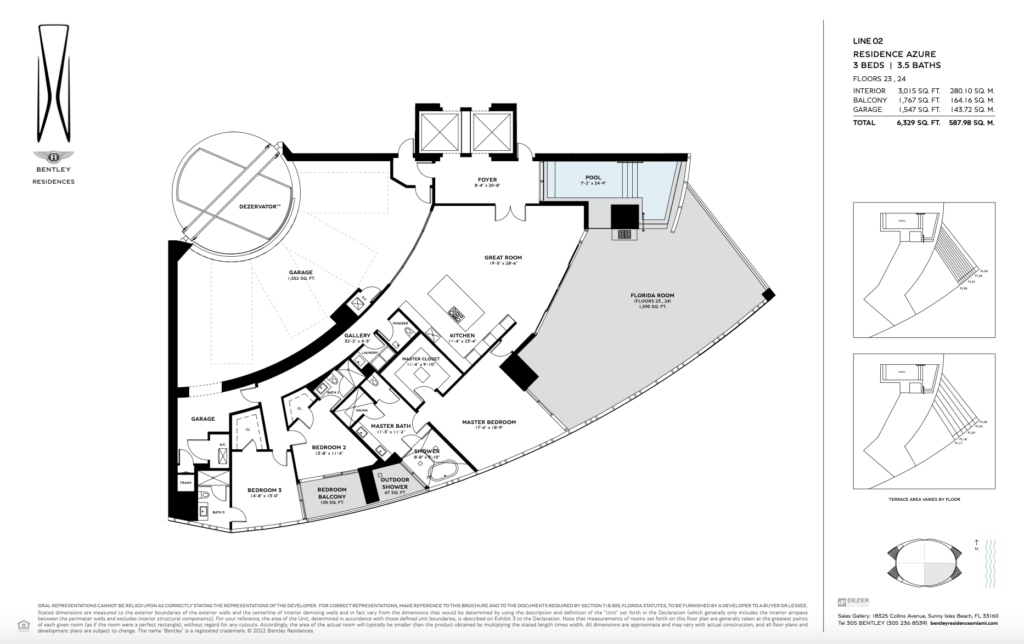 The Best Floor Plan at the Bentley Miami Residences David Siddons Group